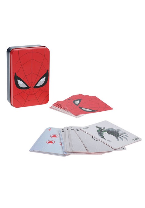 MARVEL BARAJA DE CARTAS SPIDER-MAN CAJA METALICA | Continuará-Comics
